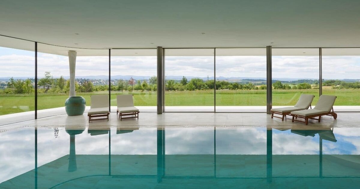 Curved Glass Pool House | IQ Glass International | IQ Glass International